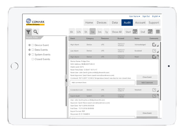 RF314-TC WiFi Temperature Data Logger | Thermocouple Probe